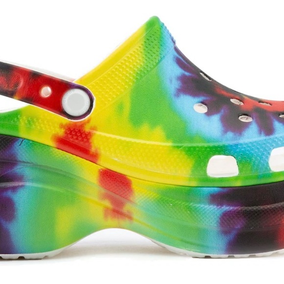 CROCS | Shoes | Crocs Classic Bae Clog Platform 7 Tie Dye Rare Color ...